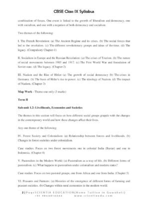 Class 9 Social Science Syllabus CBSE - Online Learning Platform